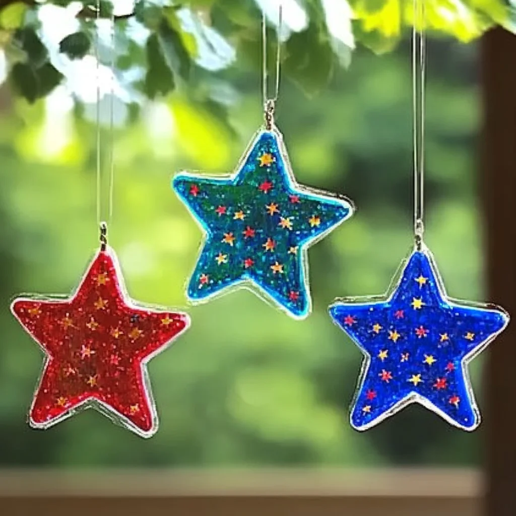 DIY Crayon Star Sun Catchers: Recycled Craft