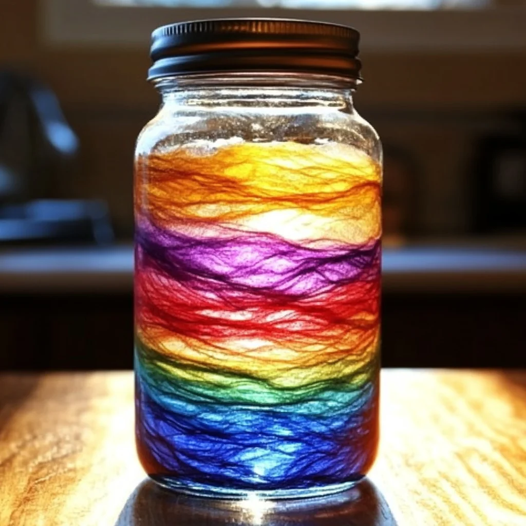 Rainbow-in-a-jar Sensory Bottle Craft: Easy & Mesmerizing!