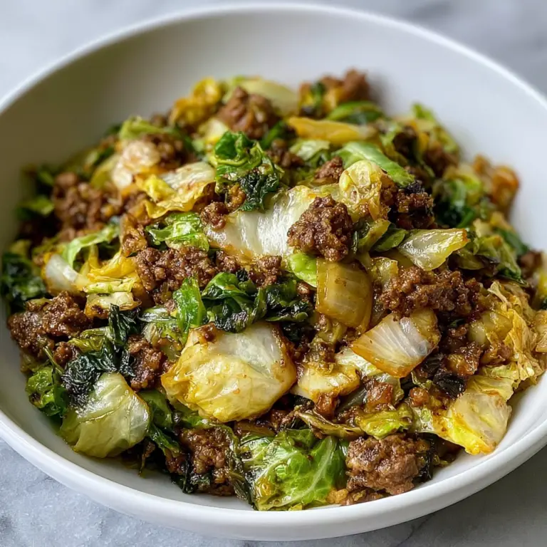 Easy Ground Beef and Cabbage Skillet Recipe